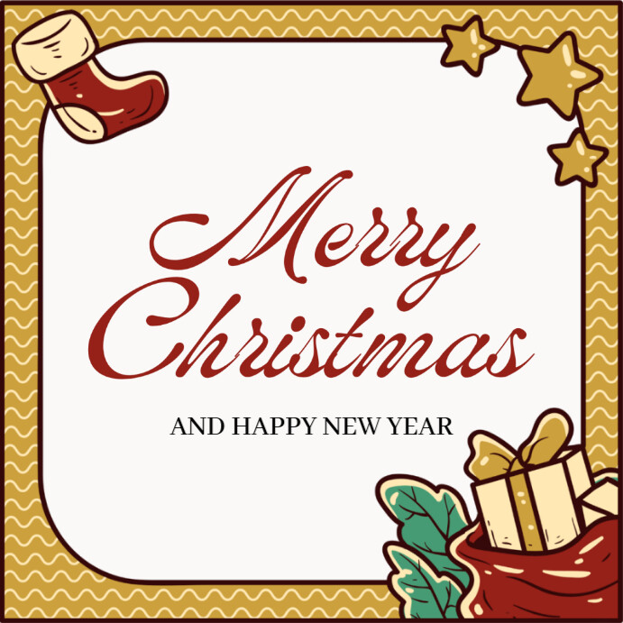 Copy of White Christmas Greeting Card Instagram Post | PosterMyWall