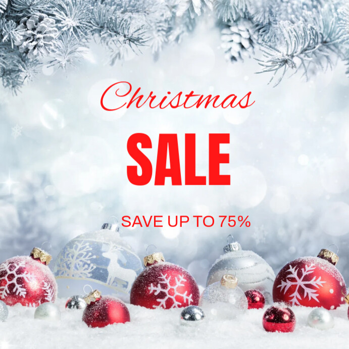 Copy of White Christmas Instagram Post | PosterMyWall