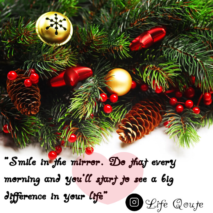 White Christmas Instagram Post Template | PosterMyWall