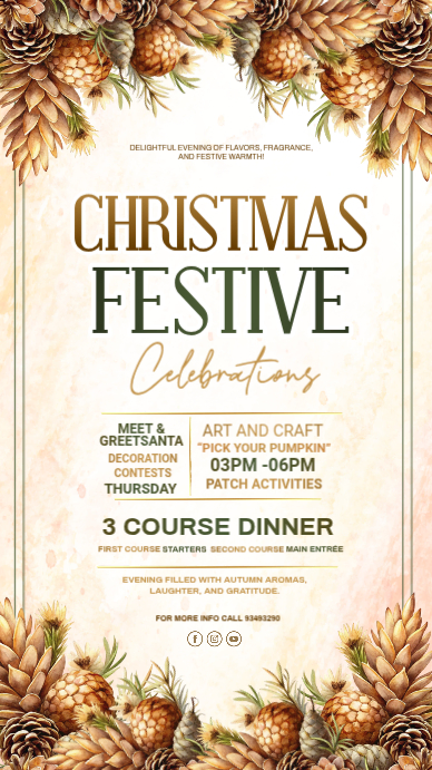 White Christmas Market Instagram Story Template | PosterMyWall