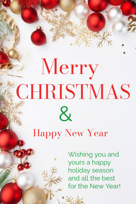 White Christmas Poster Template | PosterMyWall