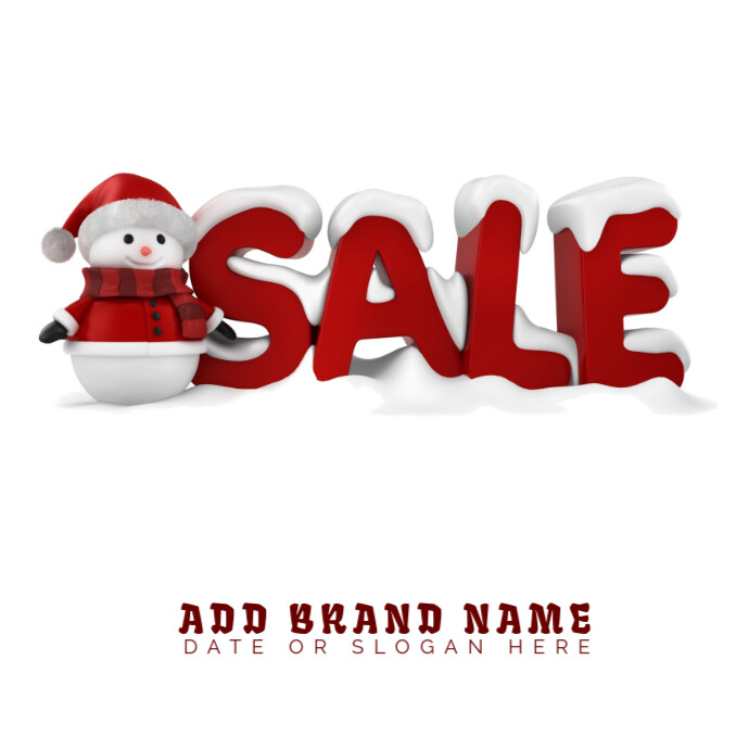 Plantilla de White Christmas Sale Logo | PosterMyWall