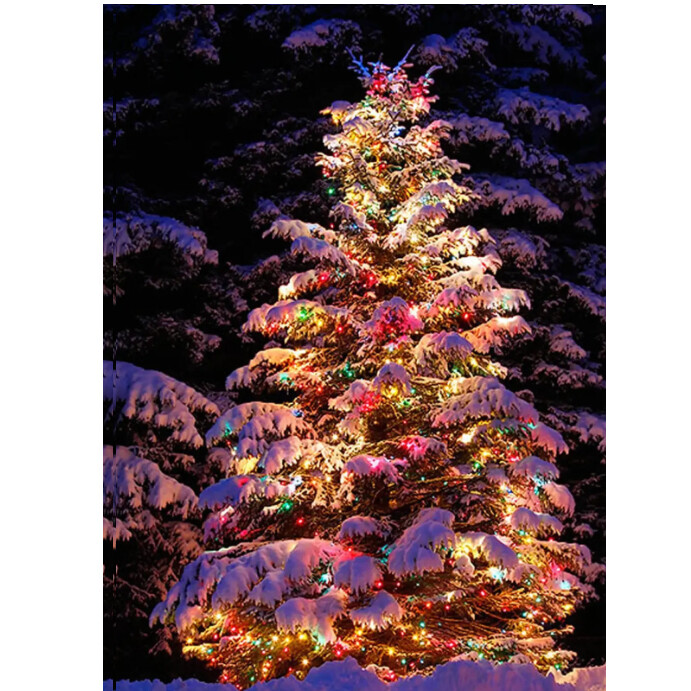 White Christmas Tree Instagram Post Template | PosterMyWall