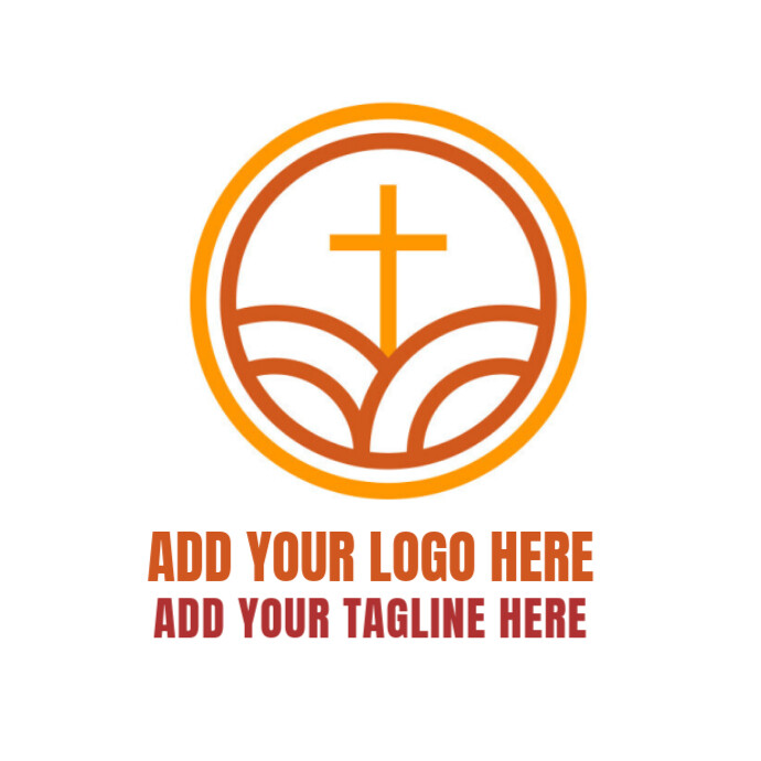 White Church-circle-hope-faith-worship-catholic-business- Logo Template ...