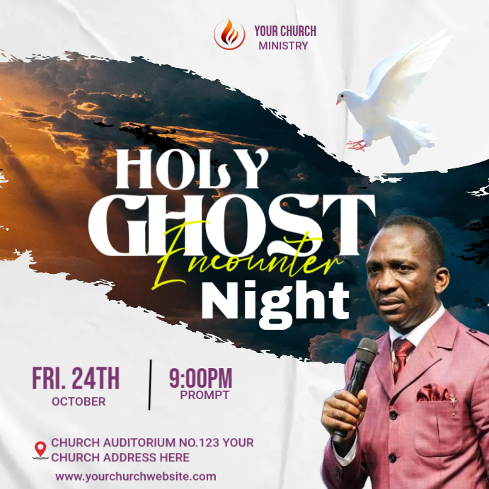 Copy of White Church Event Instagram Post | PosterMyWall