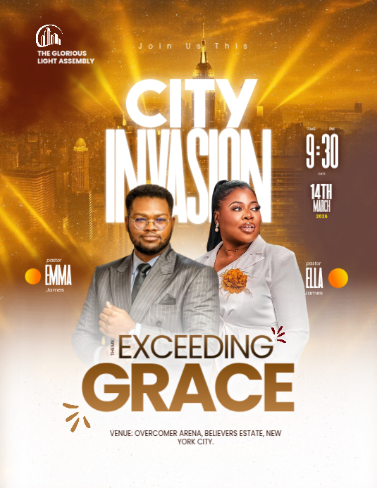 White Church Flyer Template Design Flyer (us Letter) | PosterMyWall
