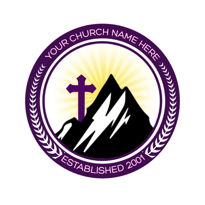 White Church-worship-faith-ministry-school-cross-sun- Logo Template ...