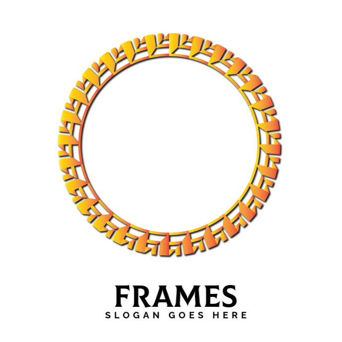 White Circle Frame Logo Template | PosterMyWall