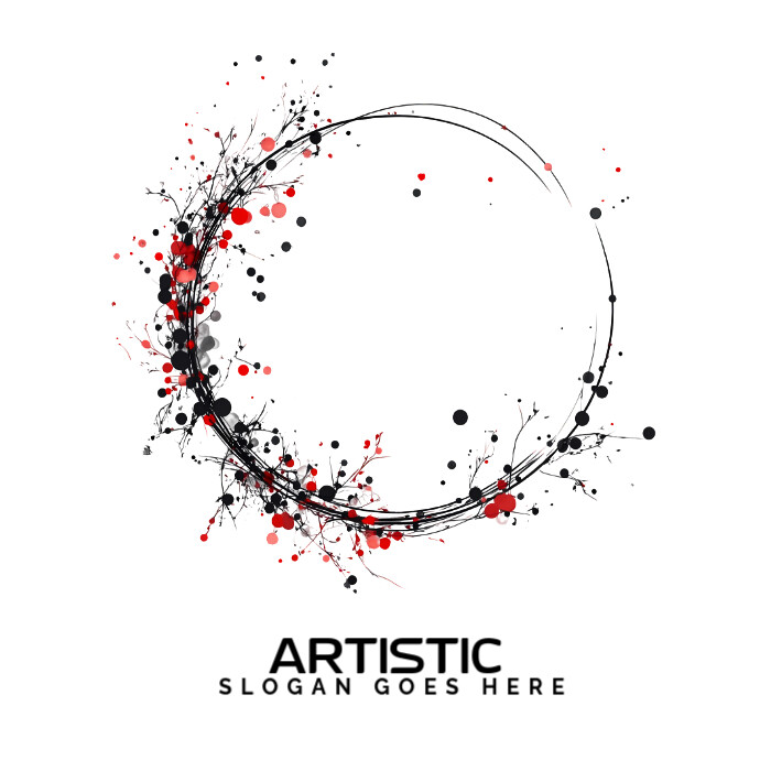 White Circle Logo Template | PosterMyWall
