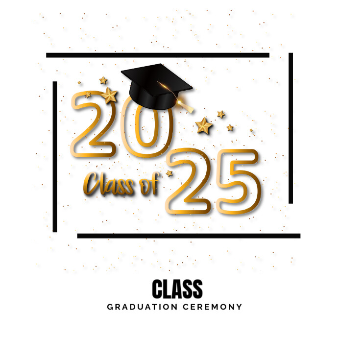 White Class Of 2025 Logo Template | PosterMyWall