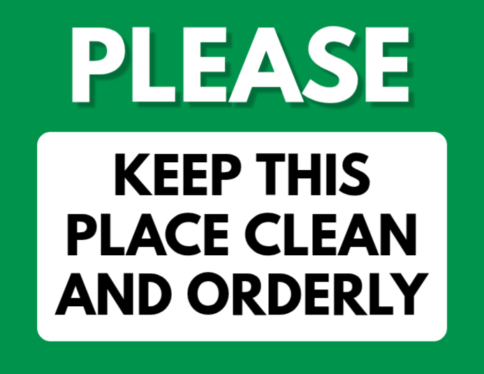White Cleanliness Reminder Flyer Template | PosterMyWall