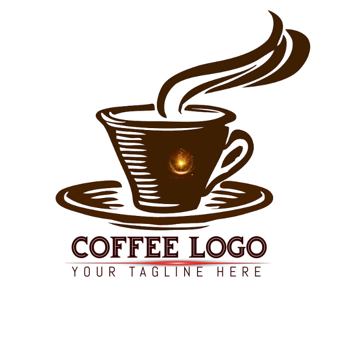White Coffee Logo Instagram Post Templat | PosterMyWall
