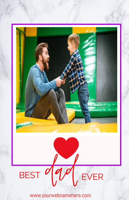 White Collage Aesthetic Photo Happy Father's Template | PosterMyWall