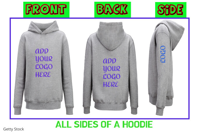 White Collage All Shades Of Hoodie Poster Template | PosterMyWall