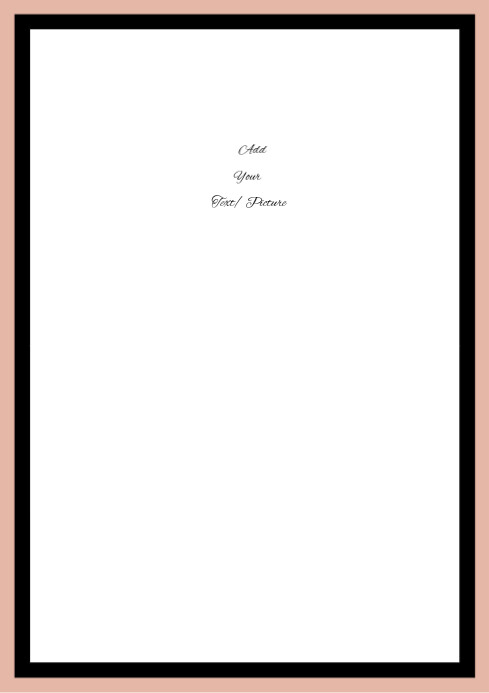 White Collage Border A4 Templat | PosterMyWall