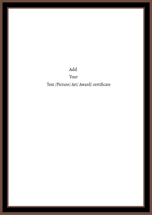 Copy of White Collage Border A4 | PosterMyWall