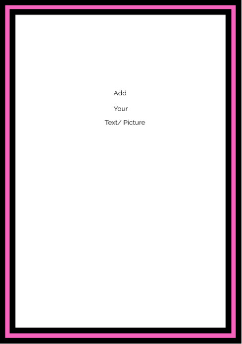 White Collage Border A4 Templat | PosterMyWall