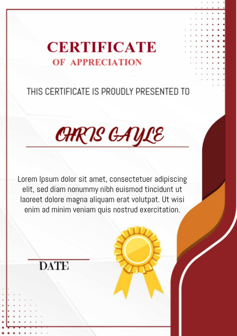 Copy of White Collage Certificate A4 | PosterMyWall