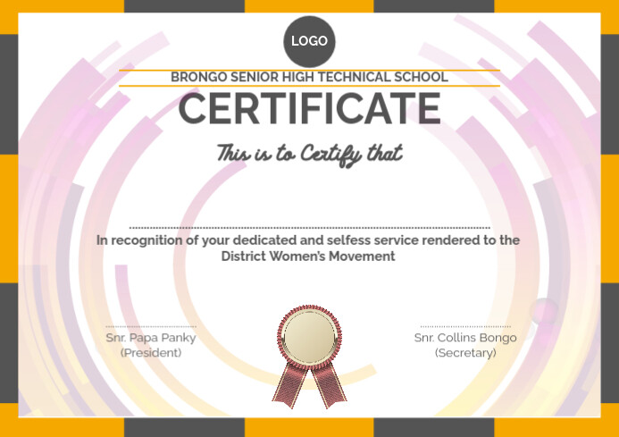 White Collage Certificate A4 Template | PosterMyWall