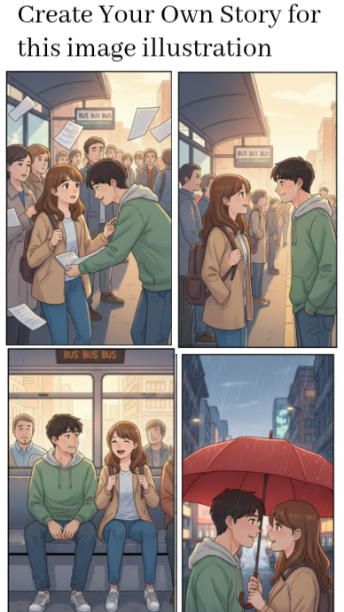 White Collage Comic Facebook Story Template | PosterMyWall