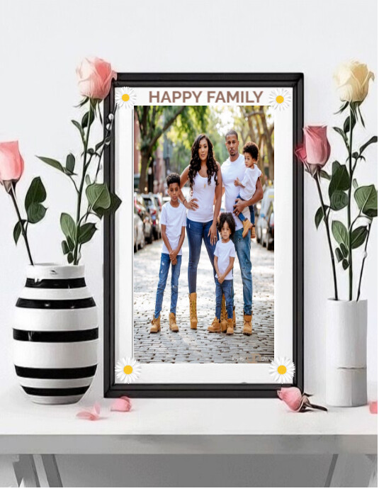 Copy of White Collage Happy Family Frame Flyer (us Letter) | PosterMyWall