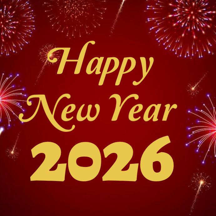 White Collage Happy New Year 2026 Instagram Post Template | PosterMyWall