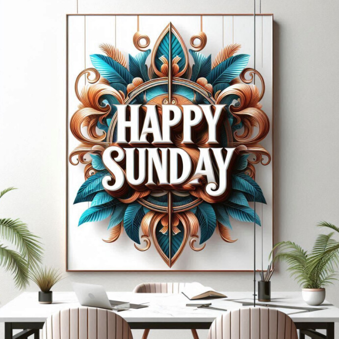 Plantilla de White Collage Happy Sunday Instagram Post | PosterMyWall