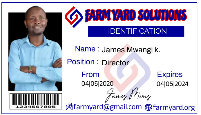 White Collage Id Card Business Card Template | PosterMyWall