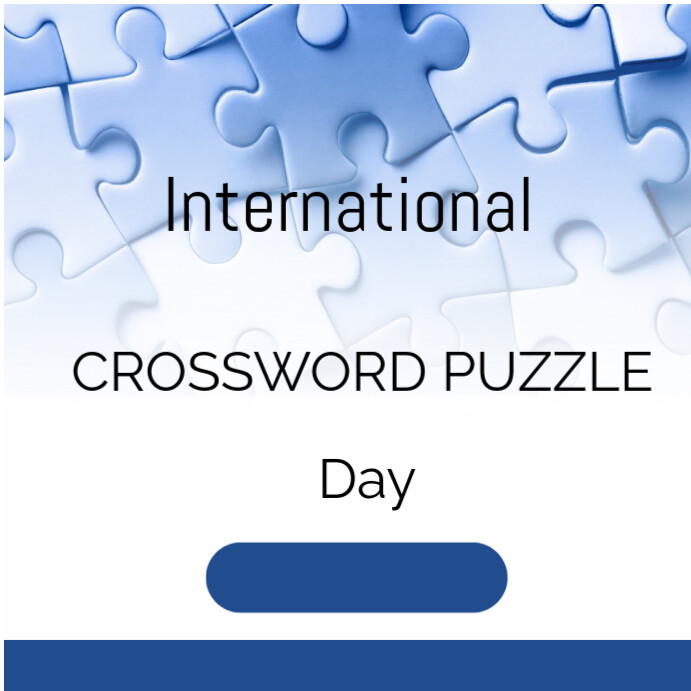 White Collage International Crossword Puzzles Day Instagram Post ...