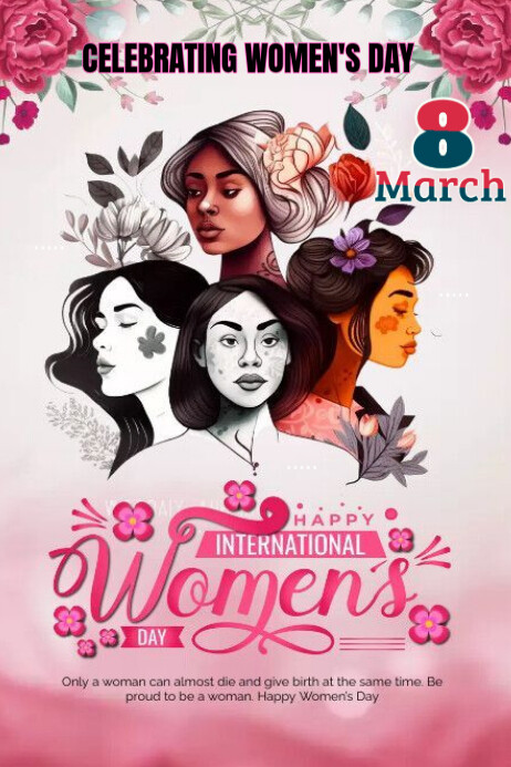 Copy of White Collage International Women's Day Poster | PosterMyWall