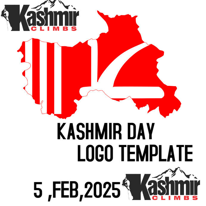 White Collage Kashmir Day Instagram Post Template | PosterMyWall