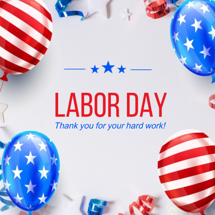 White Collage Labour Day/labor/worker/red/blue/event/celebration ...