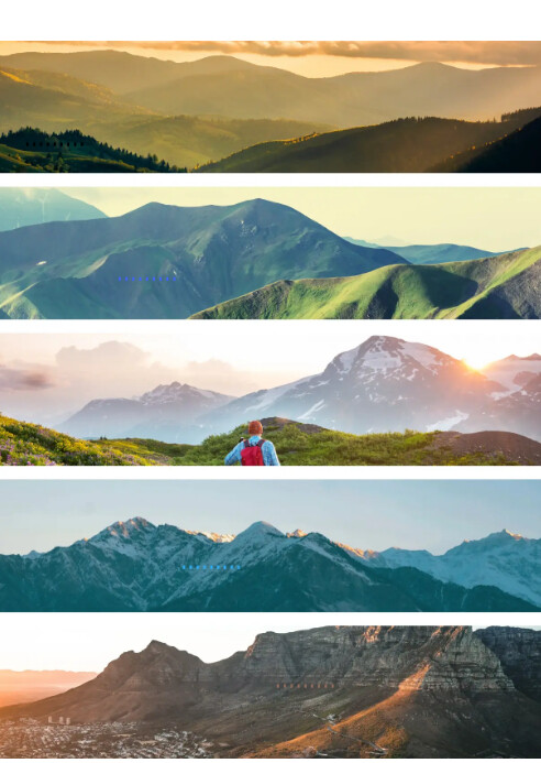 White Collage Multicolour Aesthetic Photo Collage Landscapes A6 ...