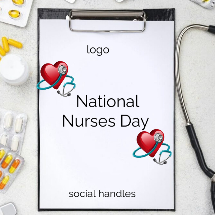 Copy of White Collage National Nurses Day Instagram Post | PosterMyWall
