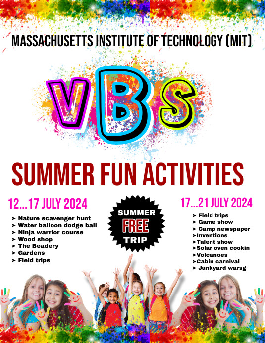 Copy of White Collage Vbs Flyer (us Letter) | PosterMyWall