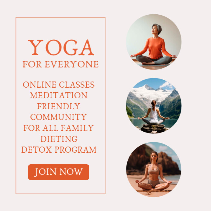 Copy of White Collage Yoga Instagram Post | PosterMyWall