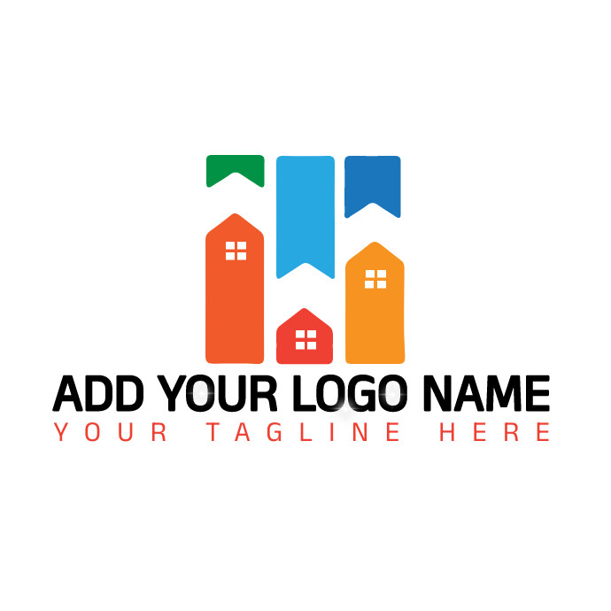 White Colorful Logo/playful/business/archite Template | PosterMyWall