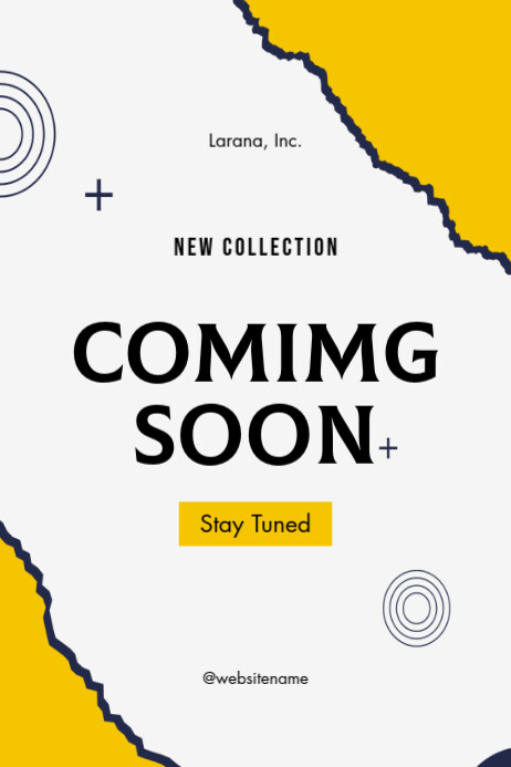 White Coming Soon Poster Template | PosterMyWall