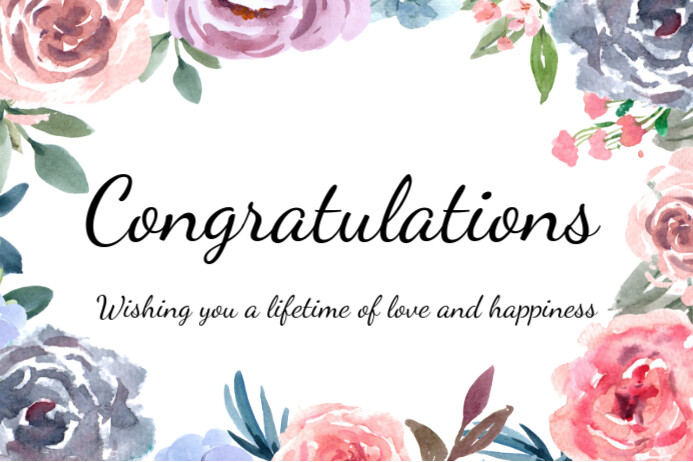 White Congratulations Poster Template | PosterMyWall