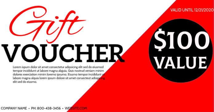 Plantilla de White Copy Of Gift Voucher Facebook Shared Image ...