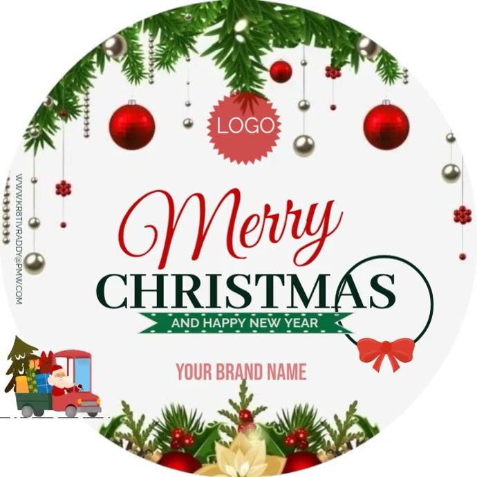 White Corporate Festive Sticker Instagram Post Template | PosterMyWall