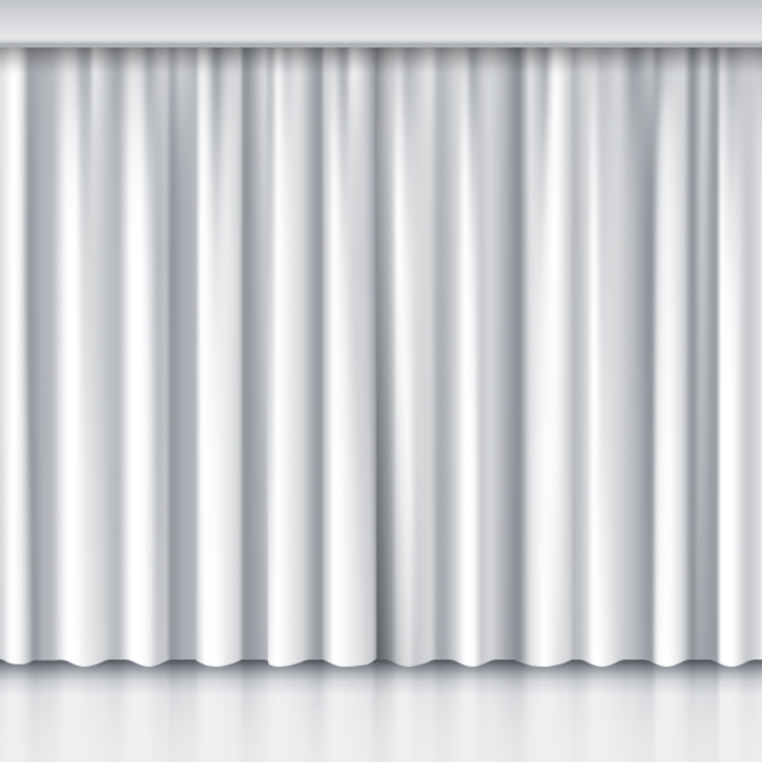 Plantilla de White curtain background design flyer | PosterMyWall