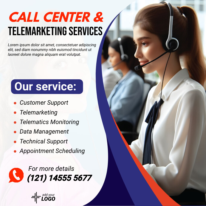 Copy of White Customer Service Center Template Insta | PosterMyWall