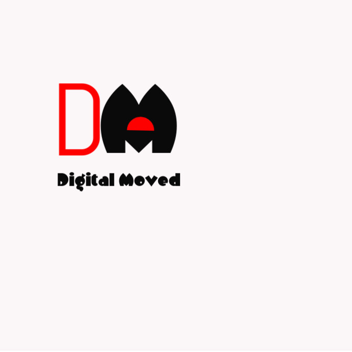 White Digital Moved Logo Template | PosterMyWall