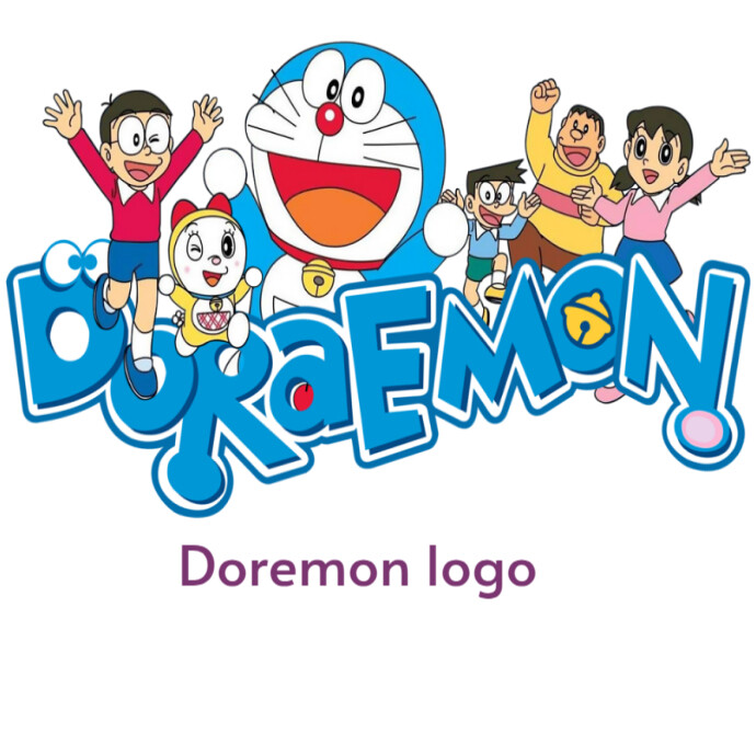 White Doremon Logo Template | PosterMyWall