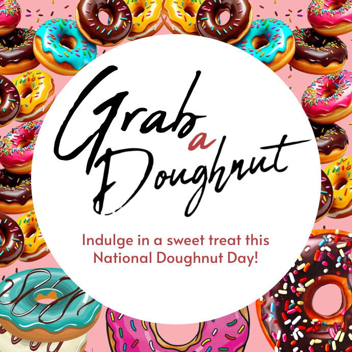 White Doughnut Instagram Post Template | PosterMyWall