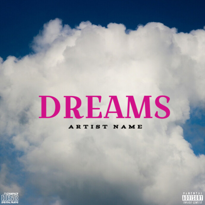 White Dreams Mixtape Album Cover Album Cover Template | PosterMyWall