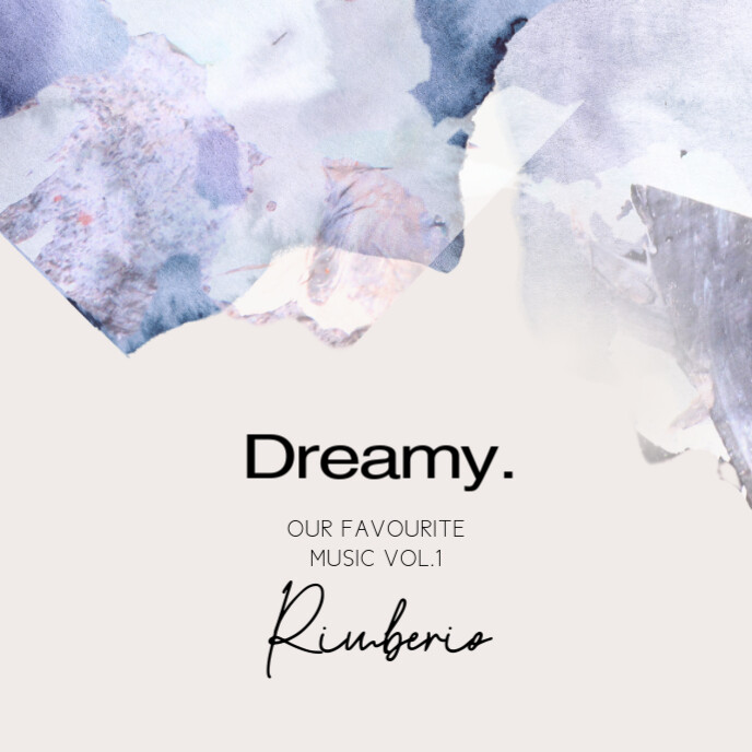 Modèle White Dreamy Album Cover | PosterMyWall