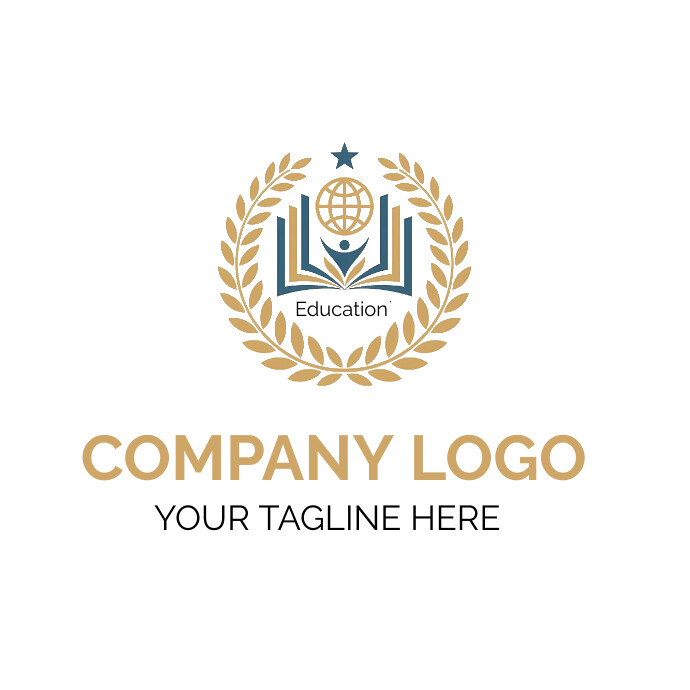Modèle White Education Logo | PosterMyWall