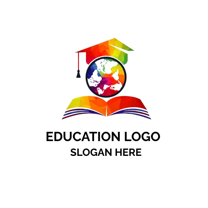 Copy of White Education Logo Logo | PosterMyWall